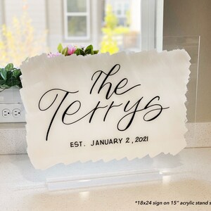 Large Acrylic Sign Holder | Acrylic Wedding Sign Stand | Clear Acrylic ...