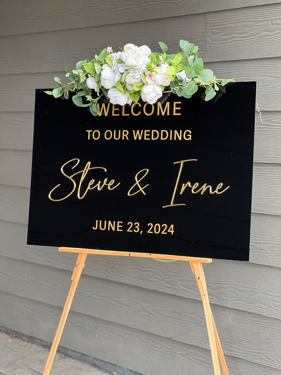 Custom Laser Cut Acrylic Wedding Welcome Sign 3D Wedding Sign Custom ...