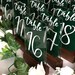 Back Painted Acrylic Wedding Table Number Sign - Etsy