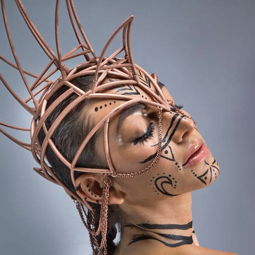 Shiva Mohawk With Curved Spikes - Etsy