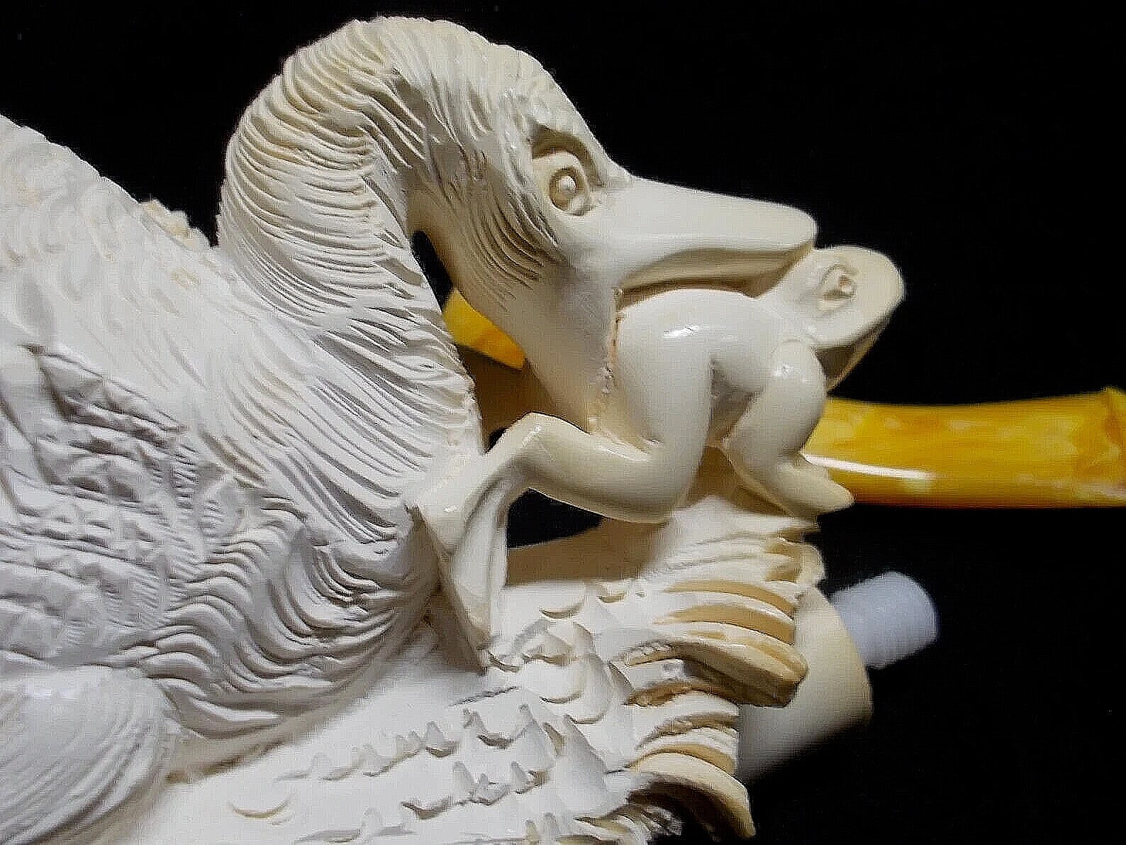 Unsmoked Sadik YANIK DUCK FROG Meerschaum Pipe in Yanik Box - Etsy