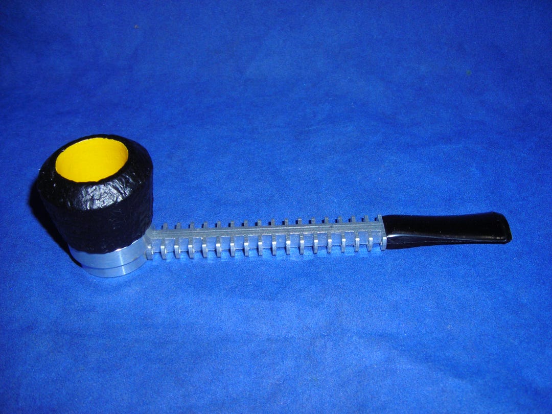 New Non-smoked YELLO-BOLE AIROGRATE Aluminum Radiator Pipe Featherweight Nylon Bit Sandblasted ...