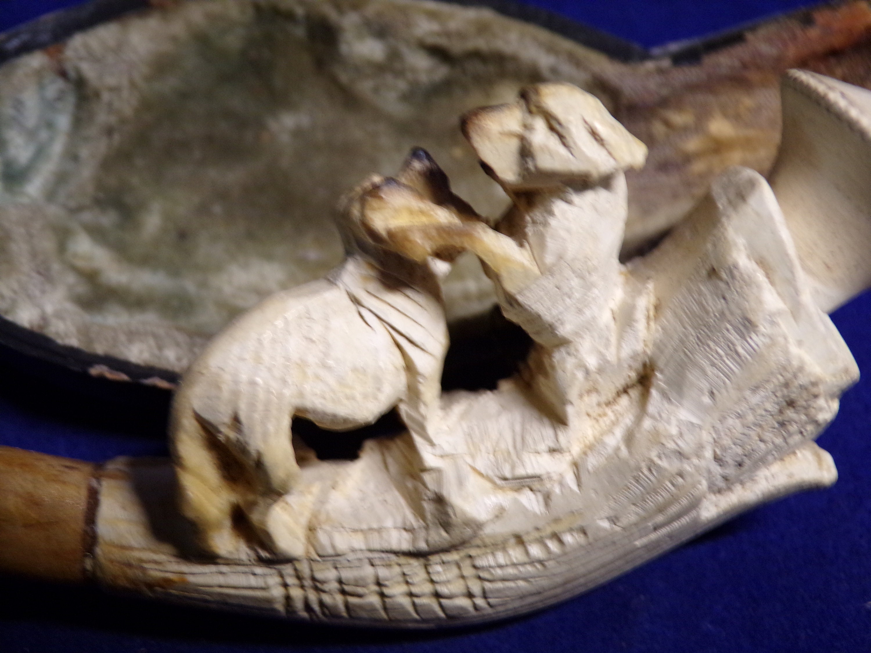 Vintage CHEROOT MEERSCHAUM PIPE 2 Dogs With Stem & Case 27 - Etsy
