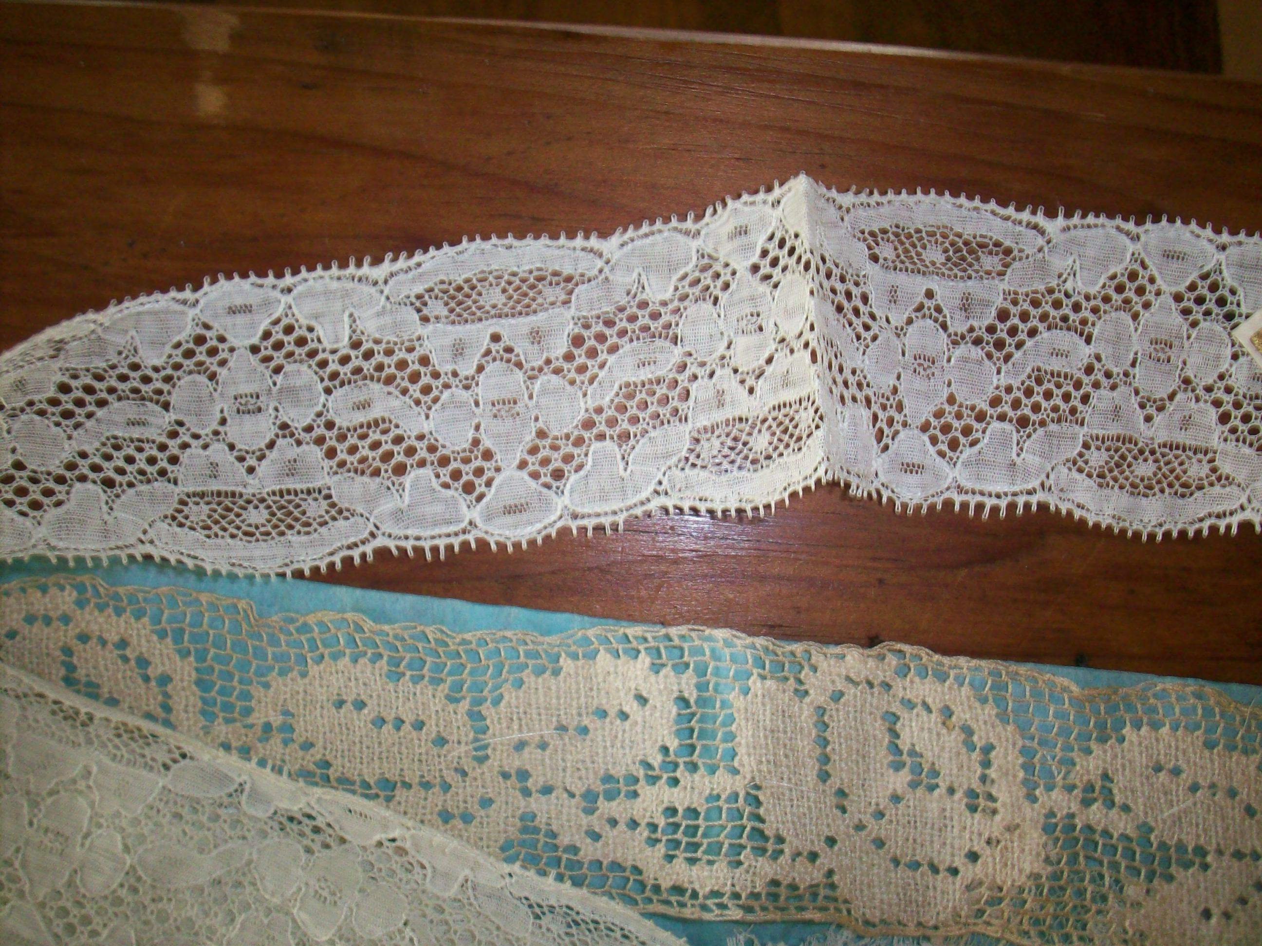 Antique lace by the yard or roll french 1920 yardage pure | Etsy