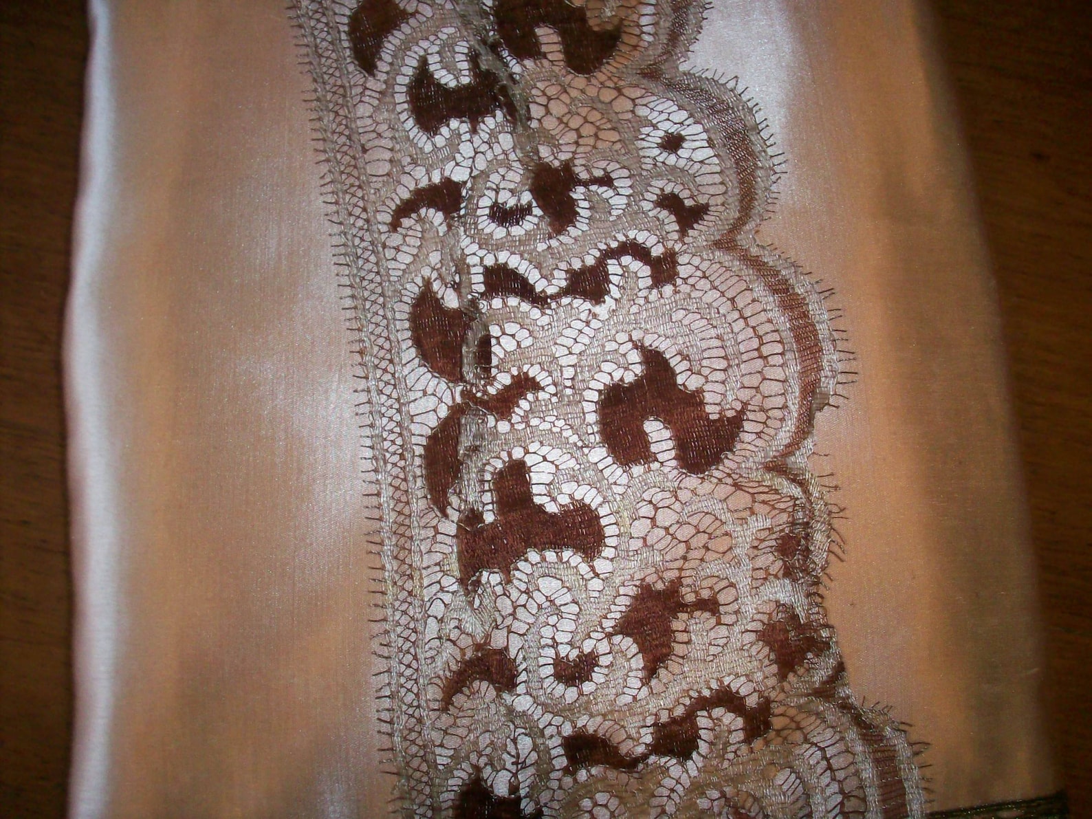 Fine Two Tone Lace Antique Silk Lace and Super Fine 2 Widths - Etsy