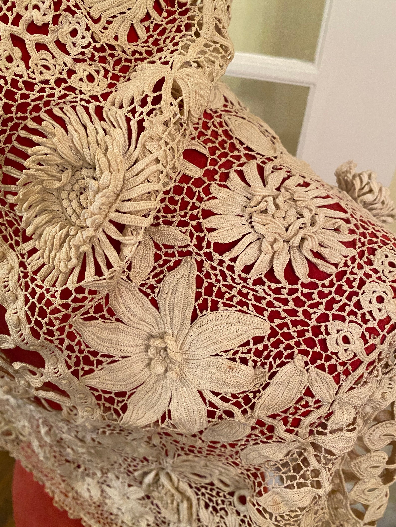 Utterly Breathtaking Antique Irish Lace Stole/shawl Hand Done - Etsy