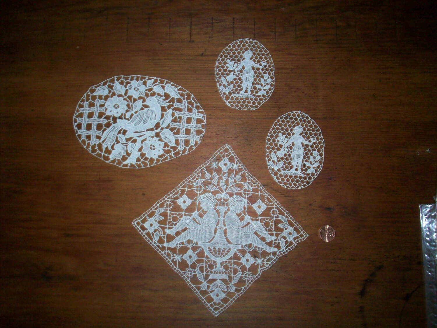 1800s Antique Figural Lace Applique 3 Different Designs Are Available ...