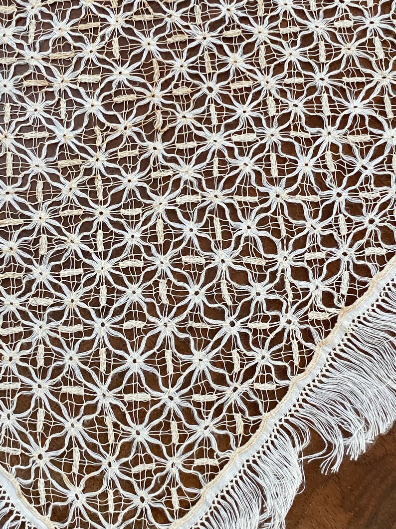 Antique Hand Done Lace Doily Lace Drawn Work | Etsy