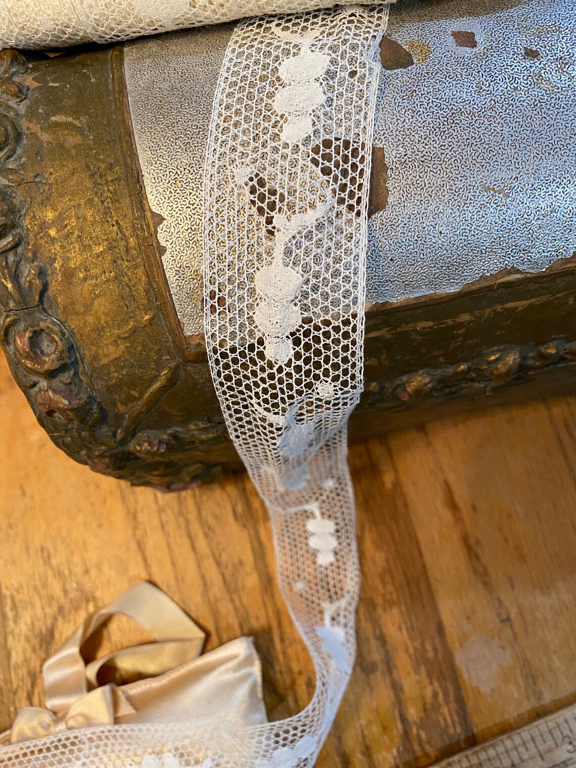 Antique Lace by the Yard Art Deco Lace French 1920 Yardage | Etsy