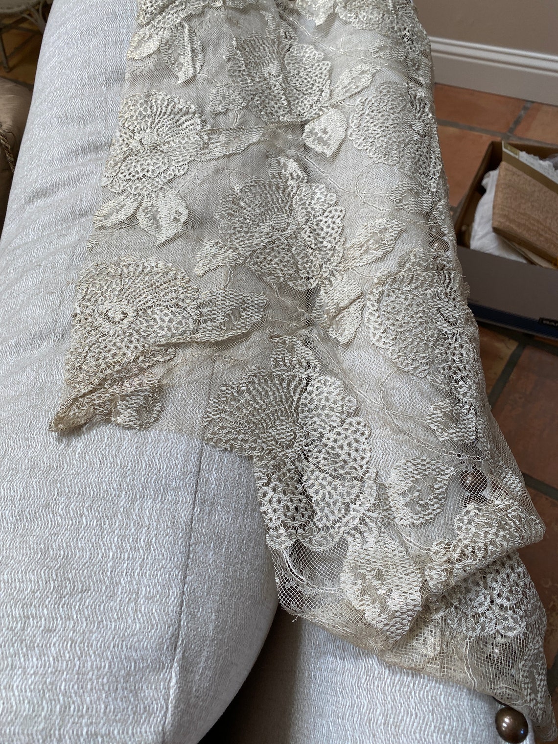 Metallic Silver Lace 1910s Authentic - Etsy
