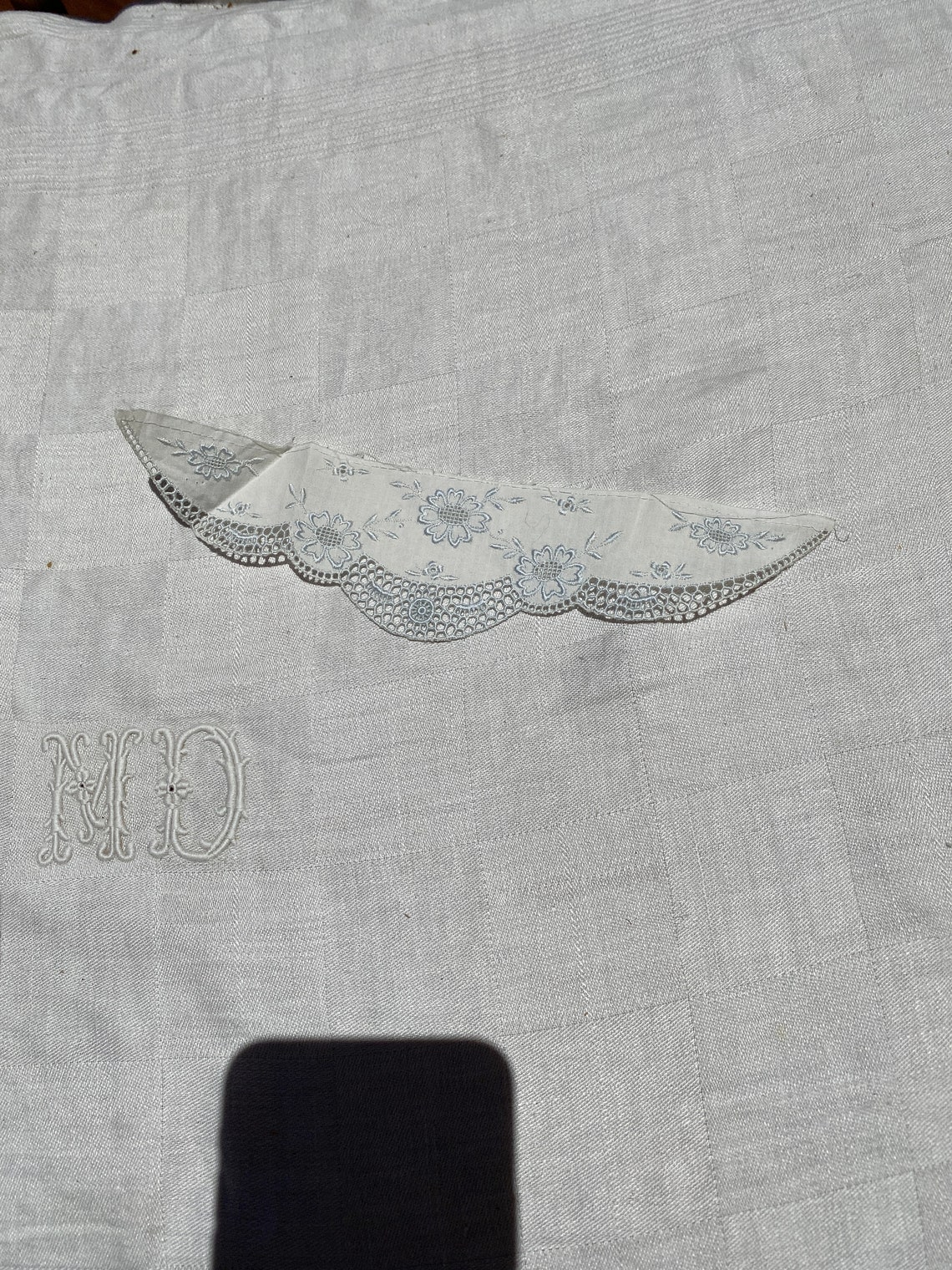 1920s Antique Lace Embroidery Inset/collar Piece or for Childrens ...