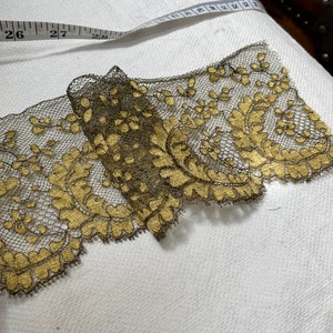 Gold Metal Lace 1910s Authentic 3.91 " Wide X 30" Long - Etsy
