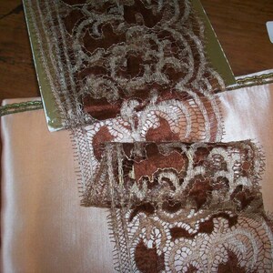 Fine Two Tone Lace Antique Silk Lace and Super Fine 2 Widths - Etsy