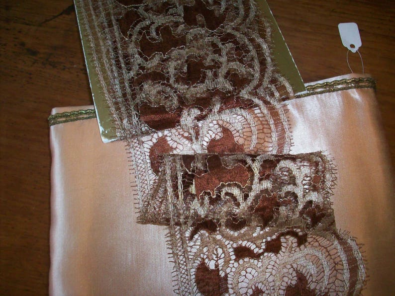 Fine Two Tone Lace Antique Silk Lace and Super Fine 2 Widths - Etsy