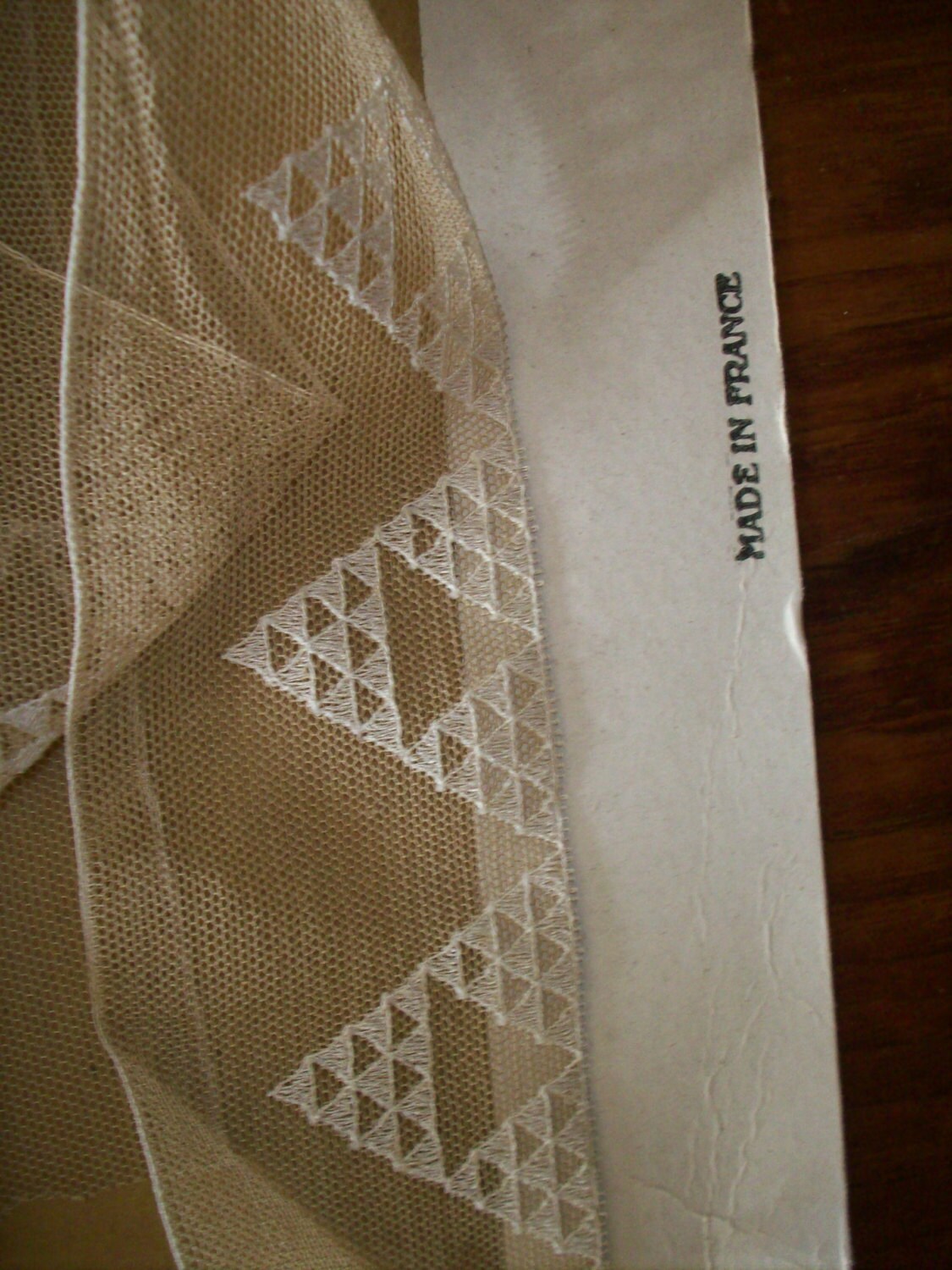 Antique Very Fine Silk Lace Beautiful Deco Pattern Two Toned - Etsy