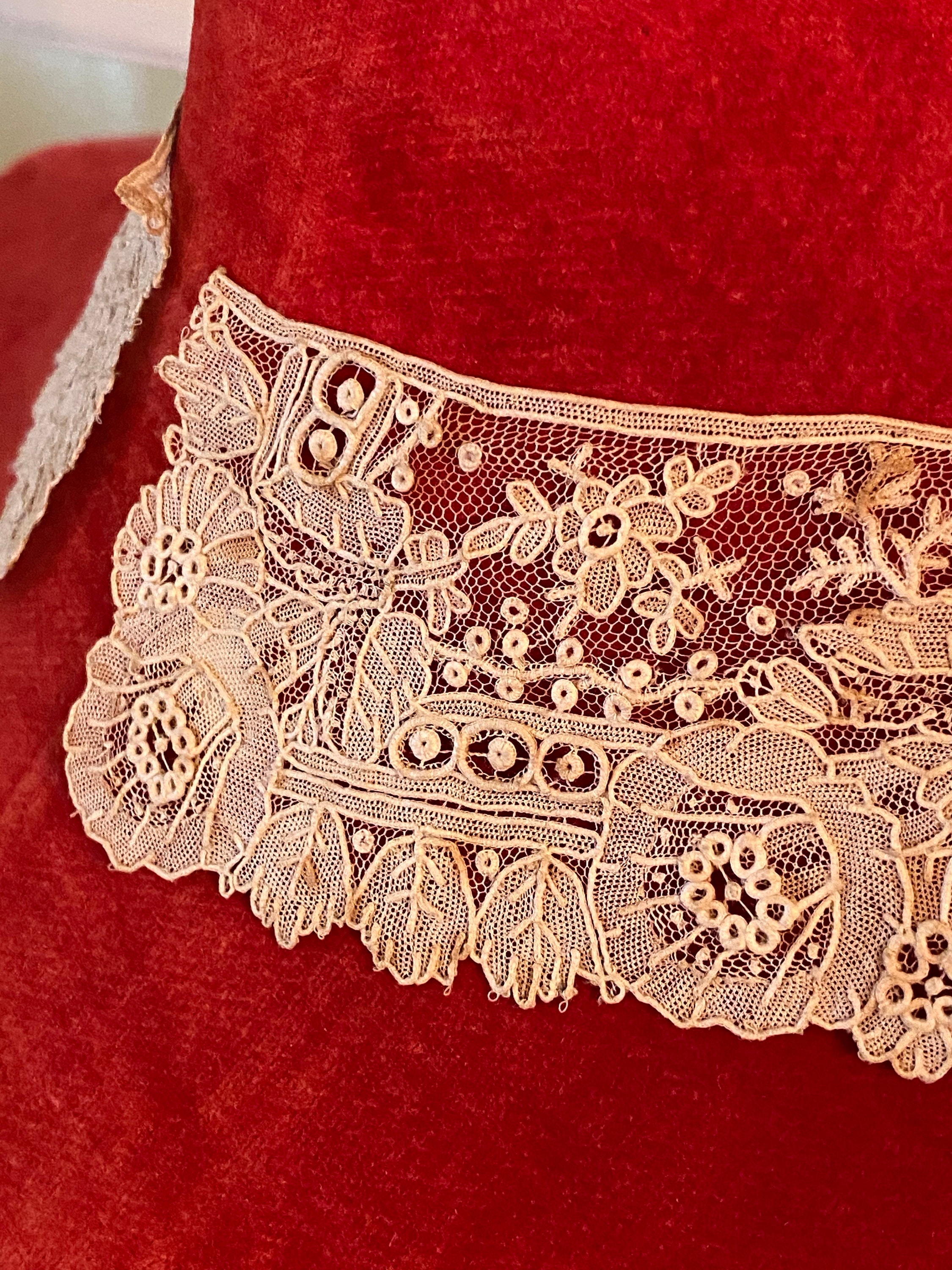 Antique Lace Hand Done 19th Century Ivory Point De Gaze Lace Collar - Etsy