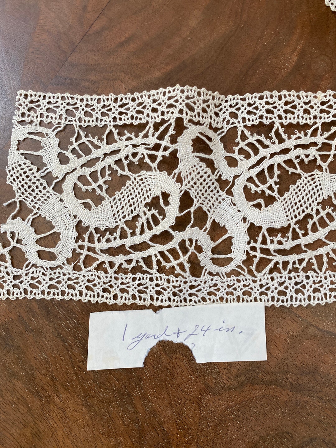 Hand Done Lace Antique 1 Yd. 24" - Etsy