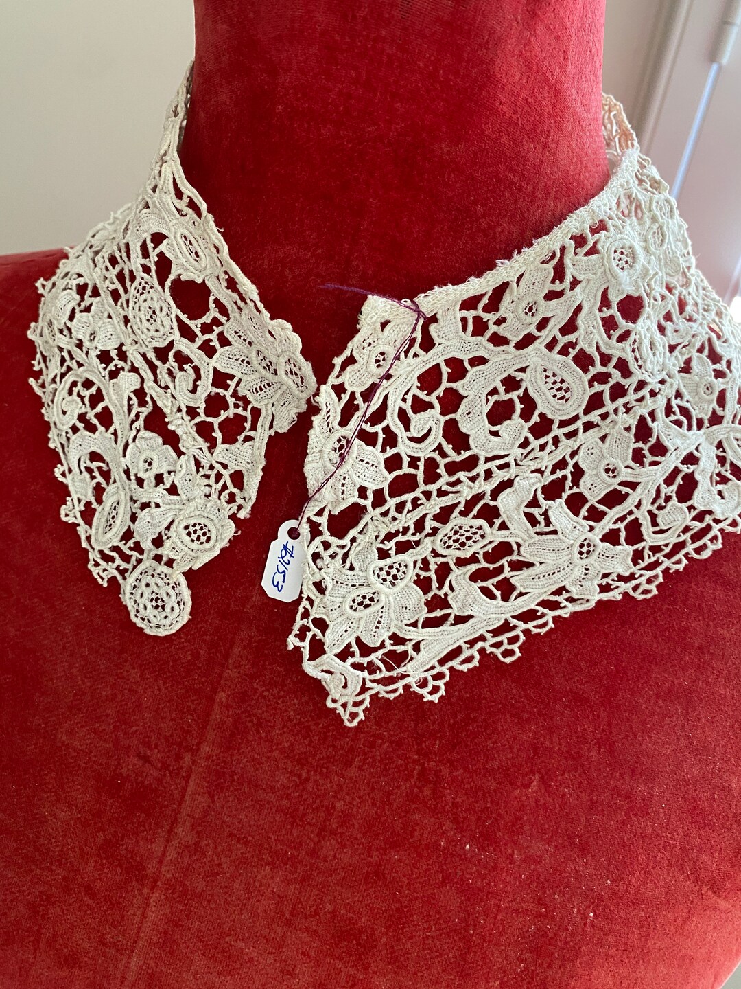 Reticella Italian Antique Lace Collar 1800s - Etsy