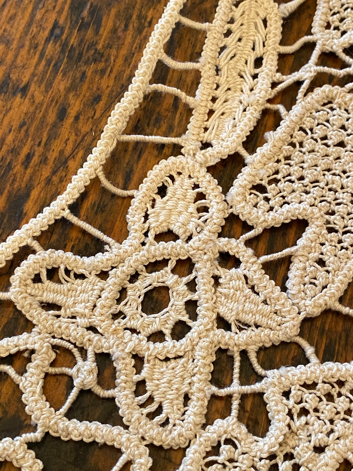 Hand Done Romanian Lace Piece of a Lovely Design - Etsy