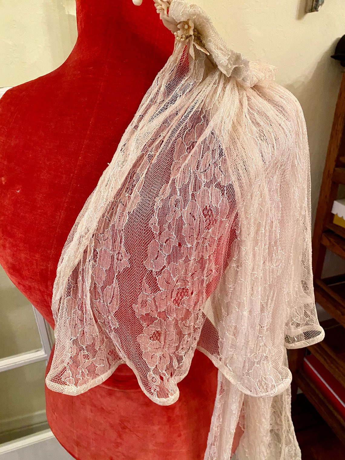 Antique Wax Crown and Veil Stunning Quality - Etsy