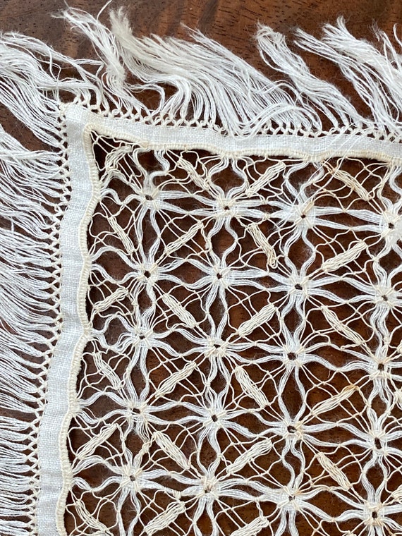 Antique Hand Done Lace Doily Lace Drawn Work | Etsy