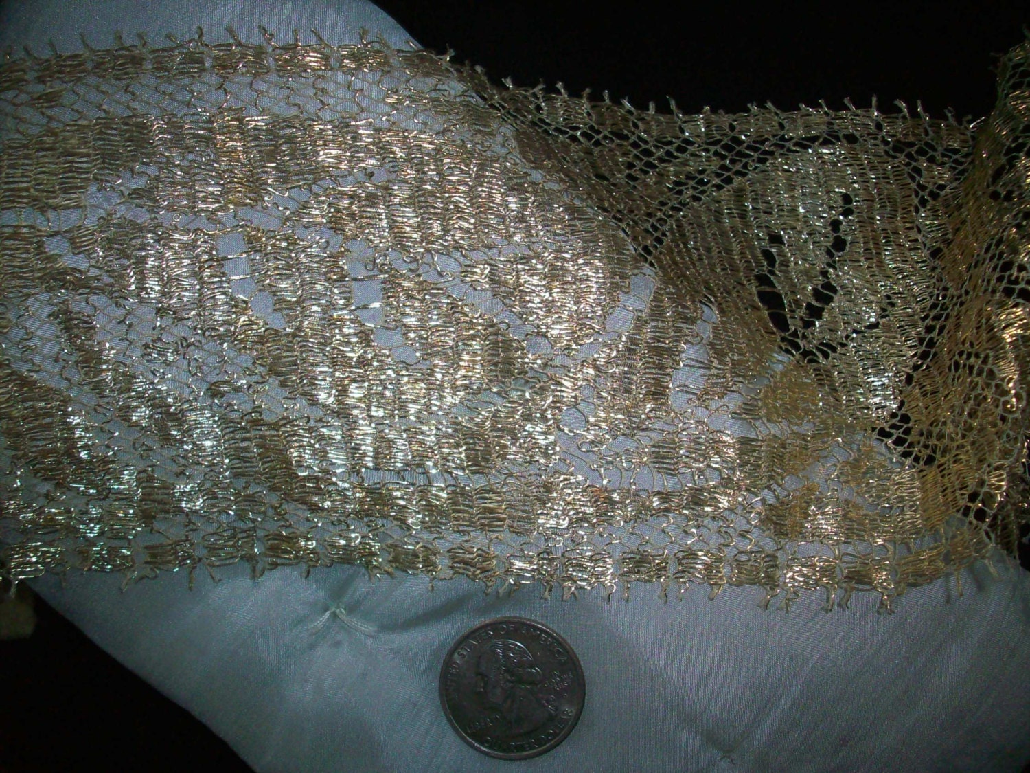 Metallic Gold Lace 1910s Authentic Yardage by the Yard 4" Wide - Etsy