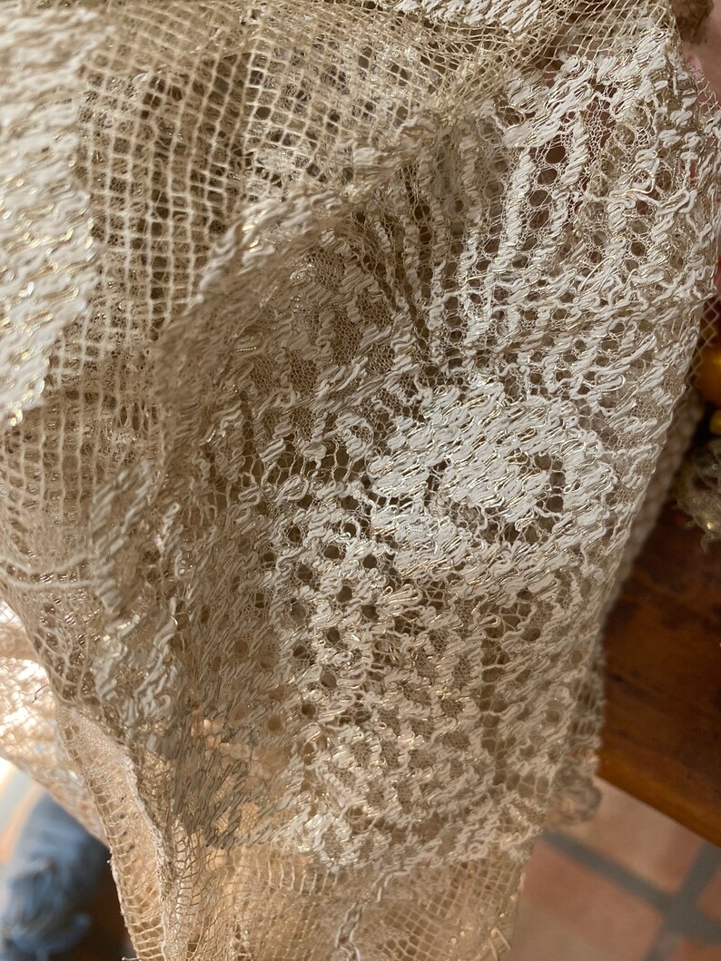Metallic Silver Lace 1910s Authentic - Etsy