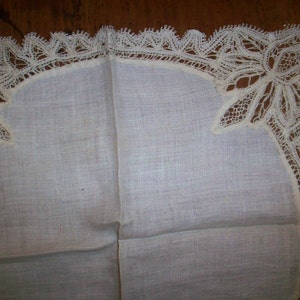 Antique Lace Hand Done Lace Wedding Hanky/doily 1800s - Etsy