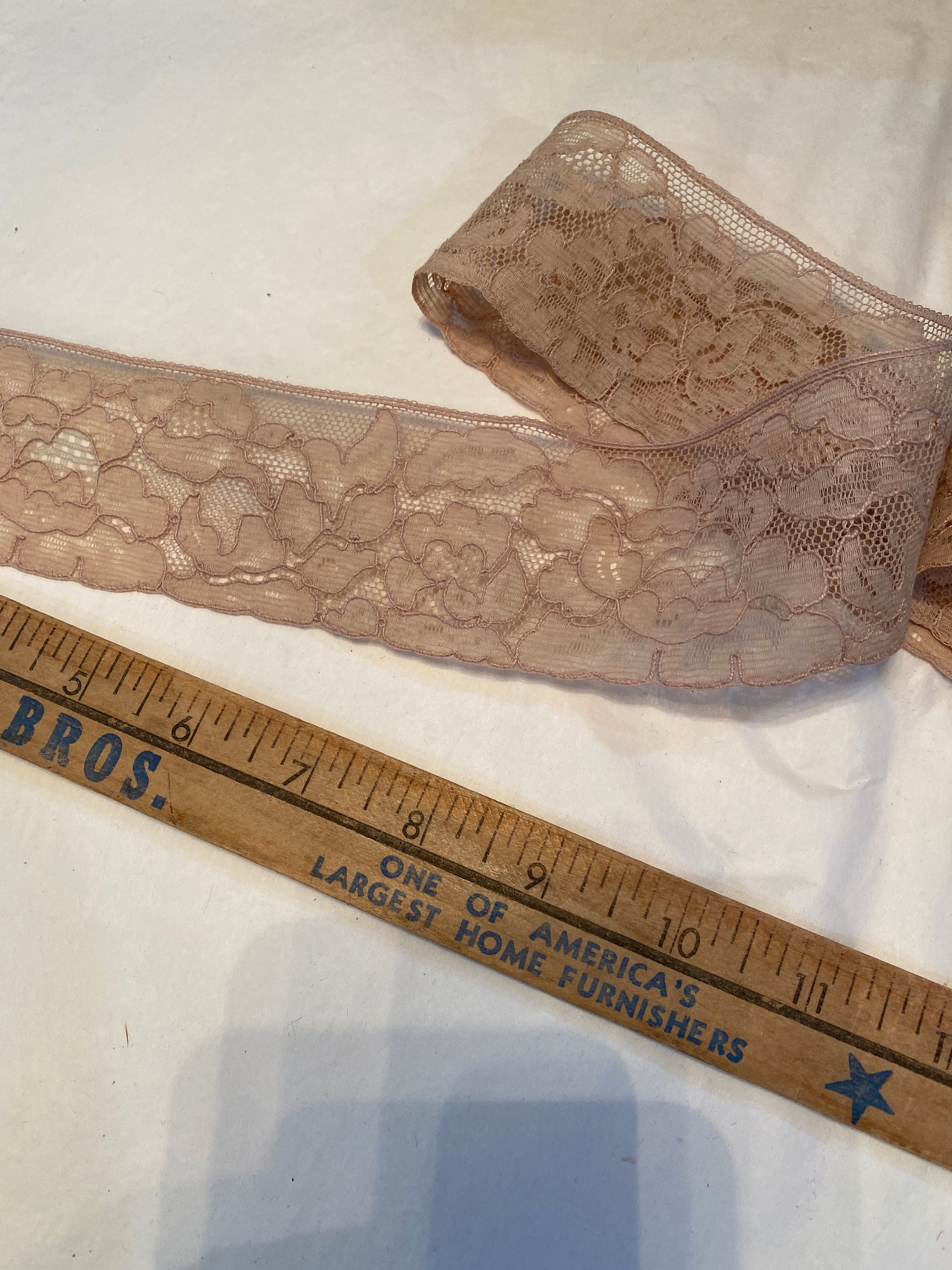 Antique Lace Yard or Bolt Alencon Lace French Origin 1920 Yardage Pure ...