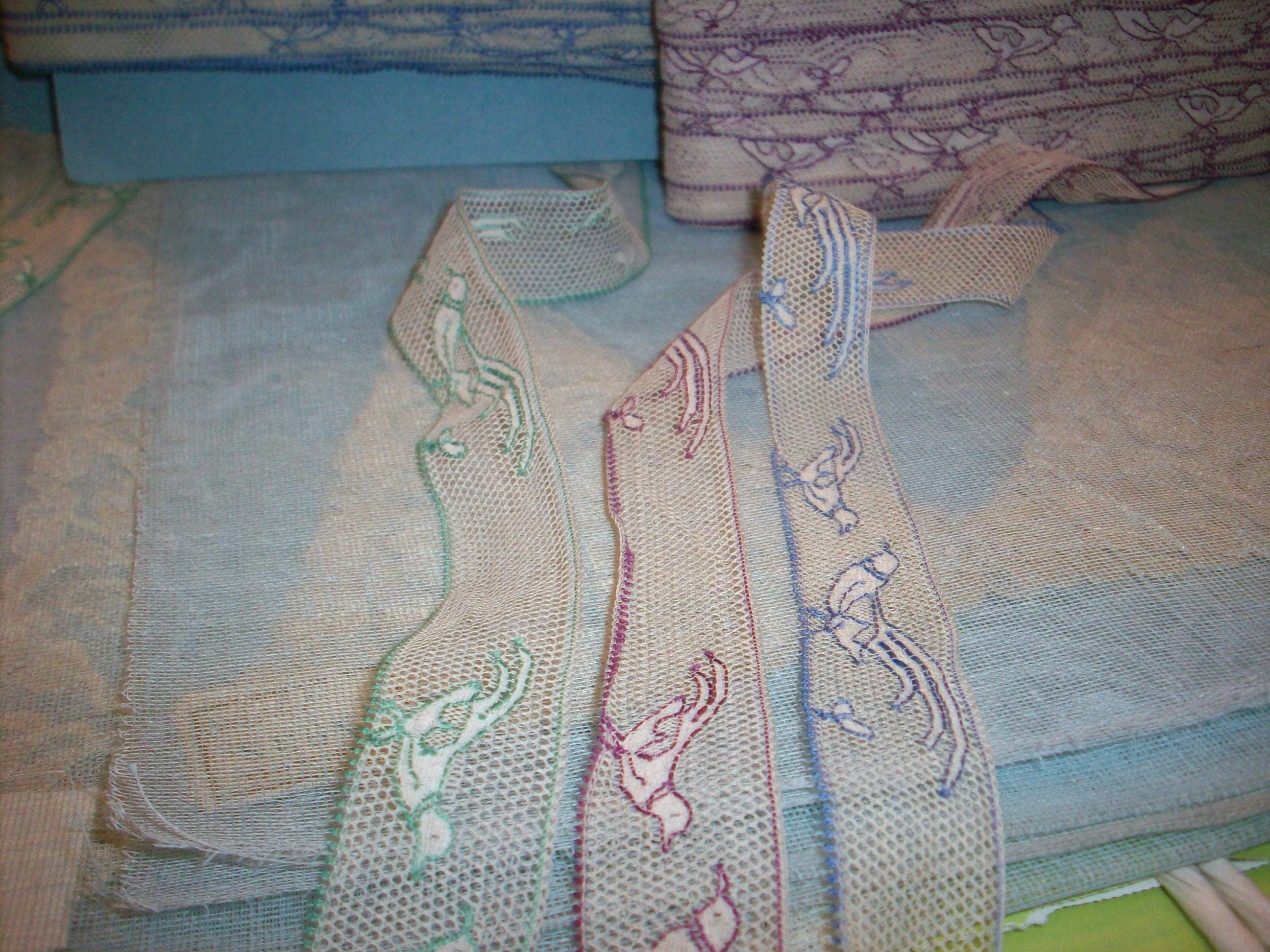 Rare Picture/museum Lace Birds Fine Cotton Lace 1920s | Etsy