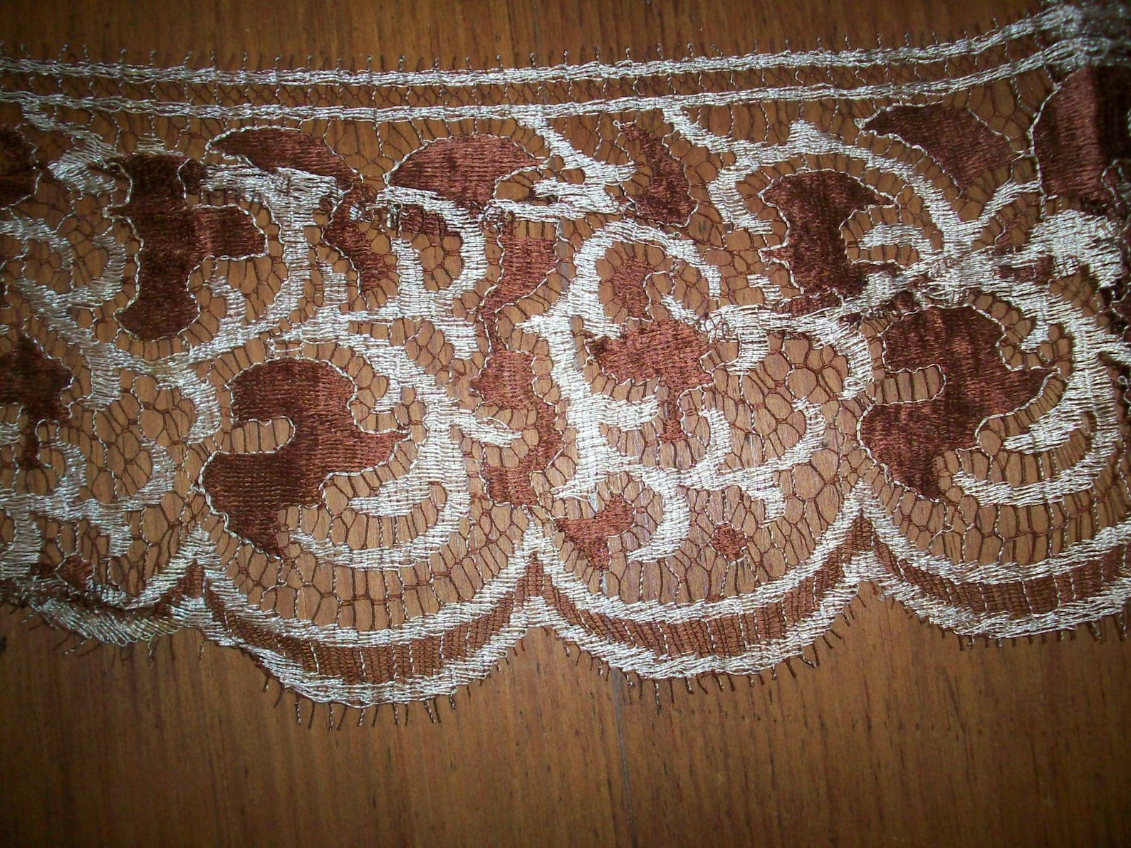 Fine Two Tone Lace Antique Silk Lace and Super Fine 2 Widths - Etsy