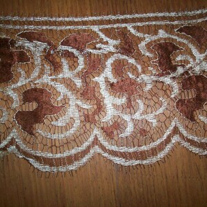 Fine Two Tone Lace Antique Silk Lace and Super Fine 2 Widths - Etsy