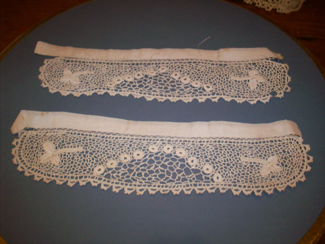 1800s Antique Hand Done Irish Lace Cuff Set or Child's Collar Set - Etsy