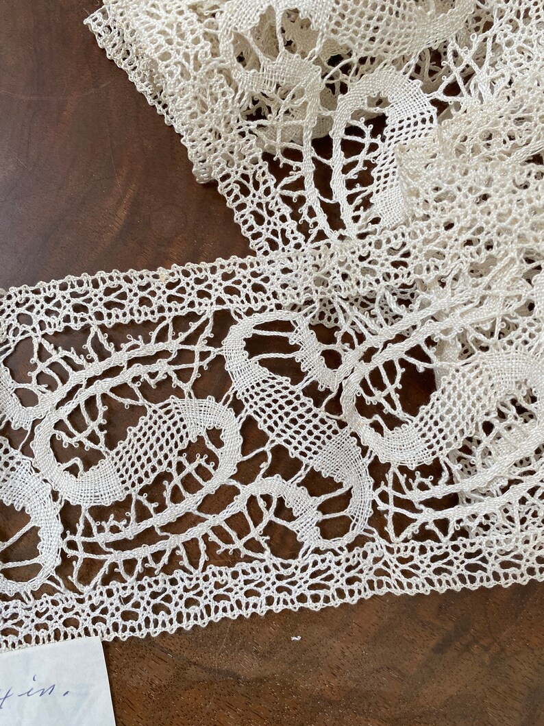 Hand Done Lace Antique 1 Yd. 24 - Etsy