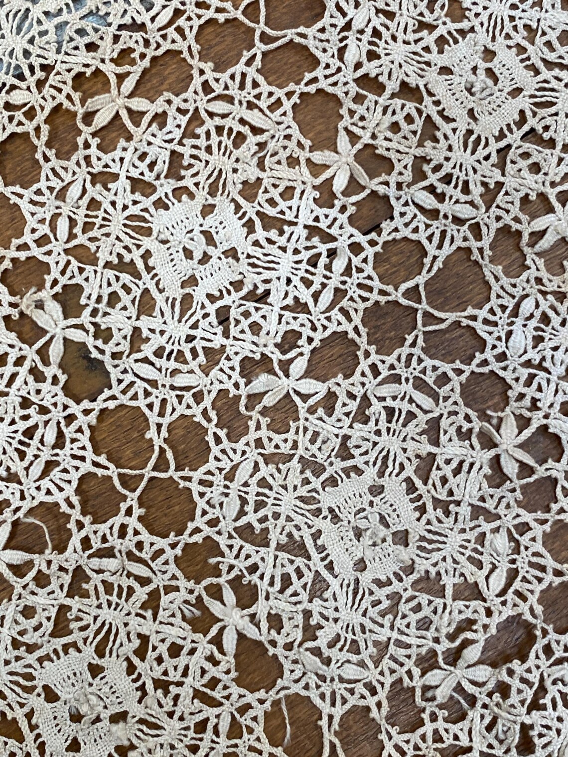 Divine Cloth for Runner or Large Doily Antique Hand Done Lace - Etsy