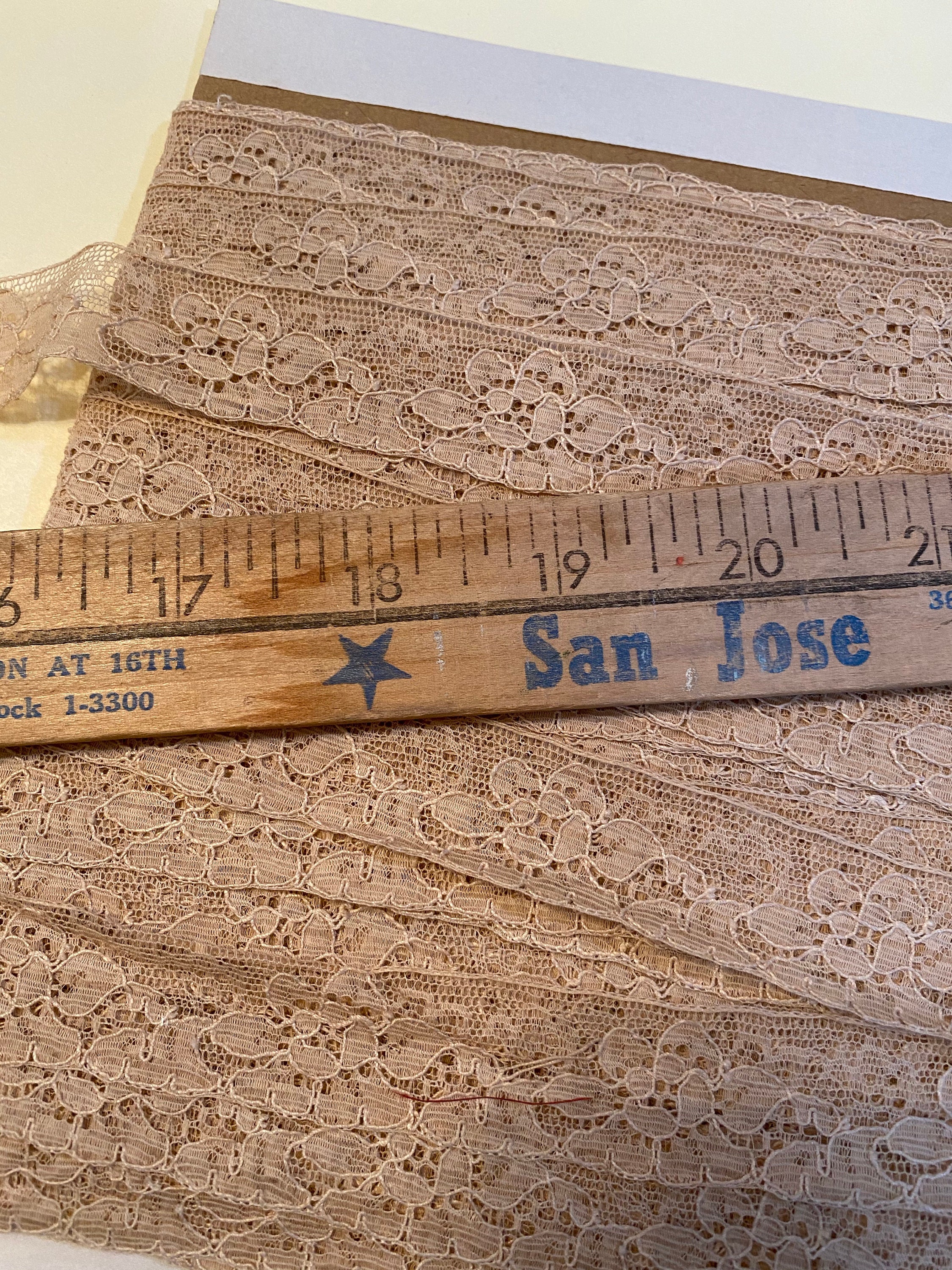 Antique lace by the yard alencon lace french origin 1920 | Etsy