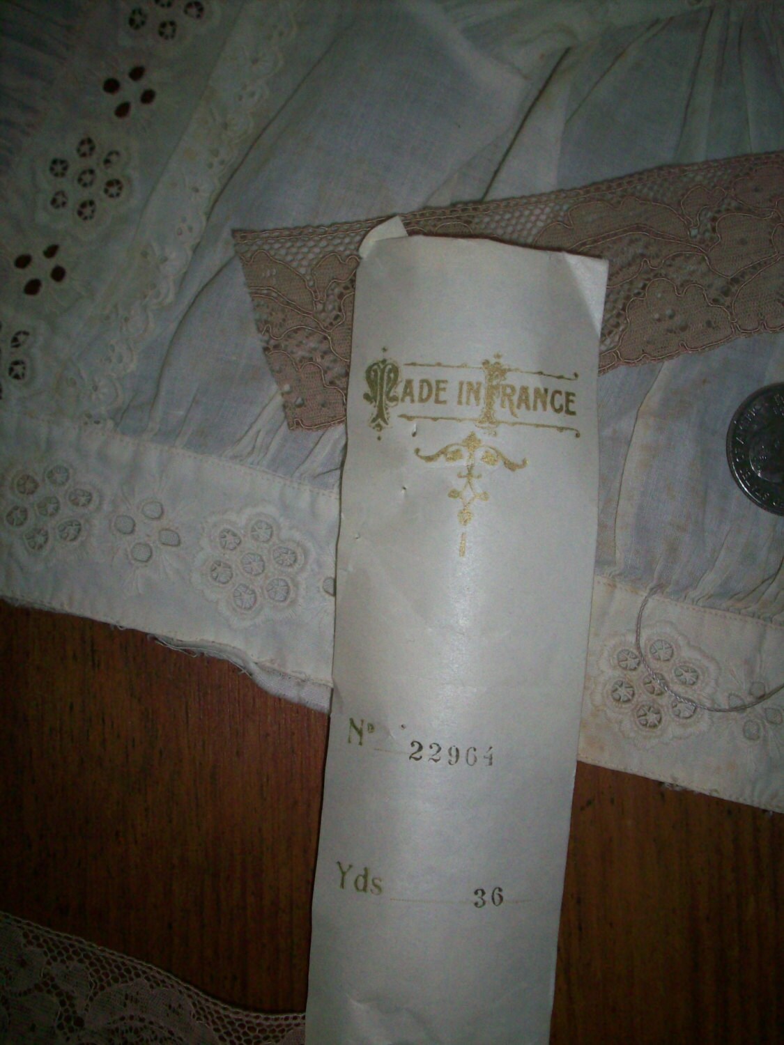 BOLT of 36 Yds. of Antique French Lace by the Yard Alencon Lace French ...