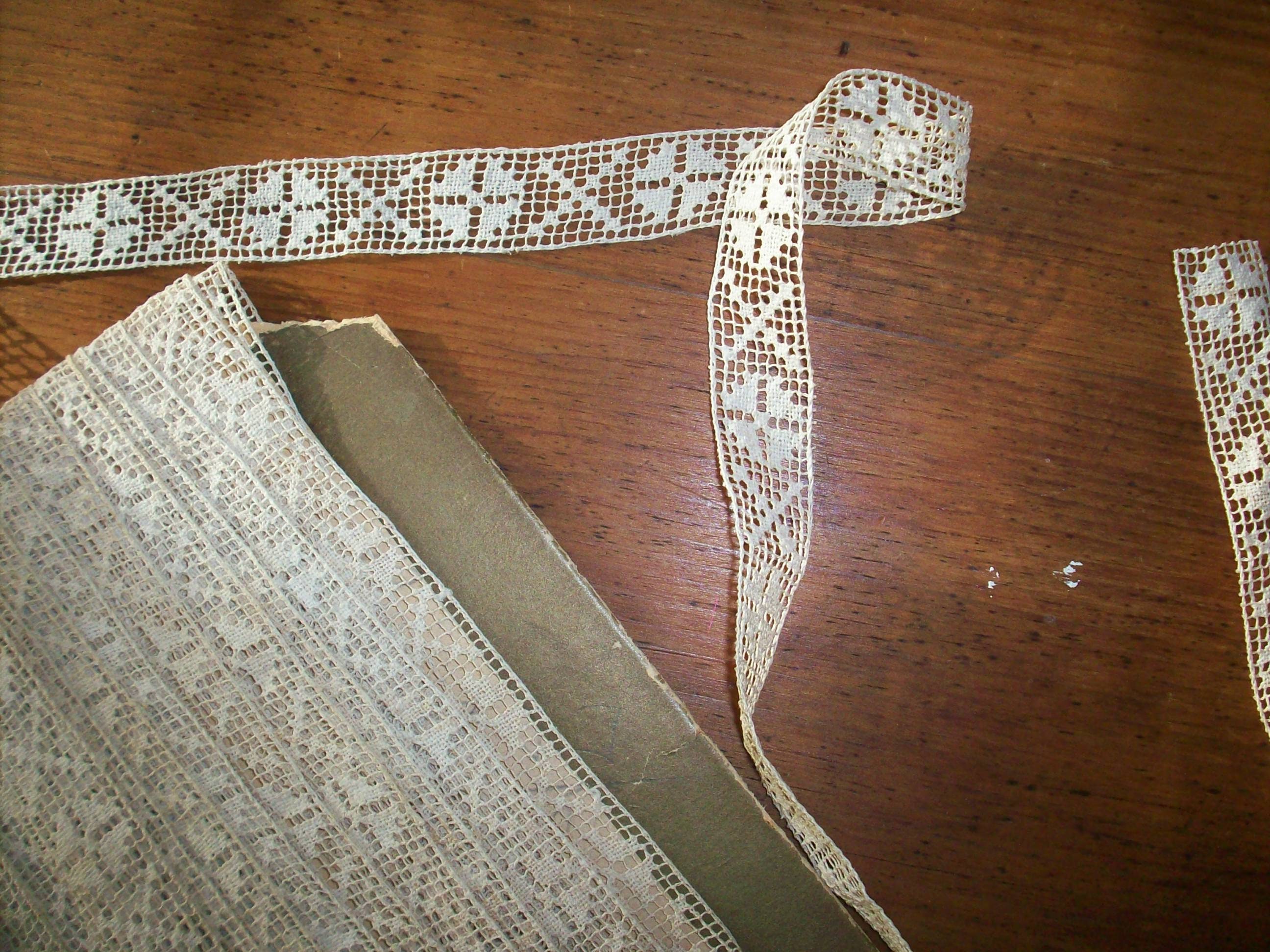 Hand Done Filet Lace Antique Lace Yardage - Etsy