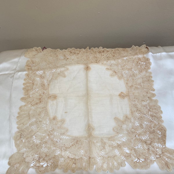 Antique Lace Handkerchief - Etsy