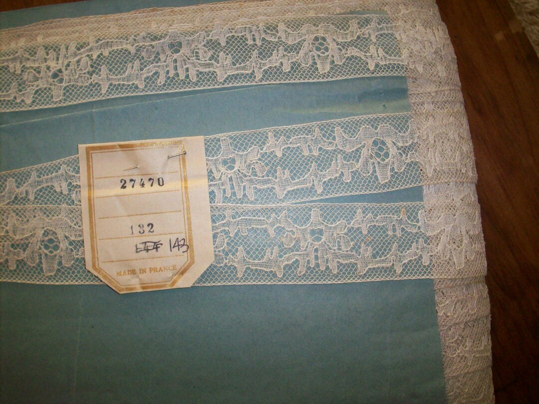 Vintage French Cream Color Cotton Lace Lovely Design - Etsy
