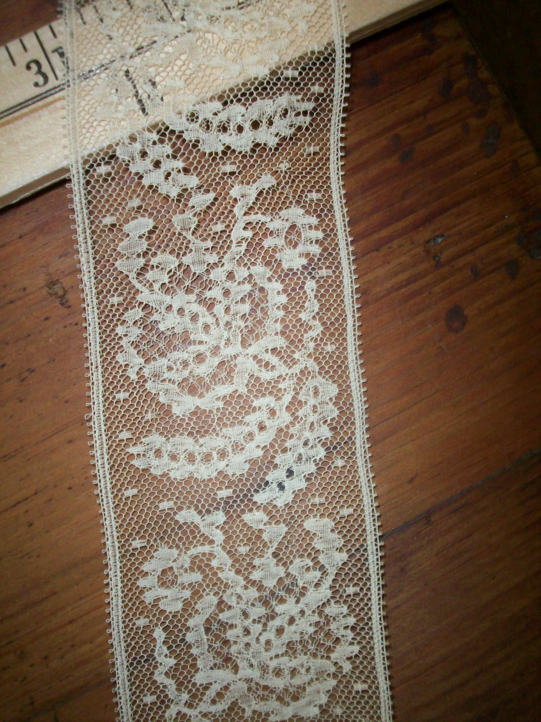 Antique Very Fine Cotton Lace Beautiful Pattern Butter Cream Color - Etsy