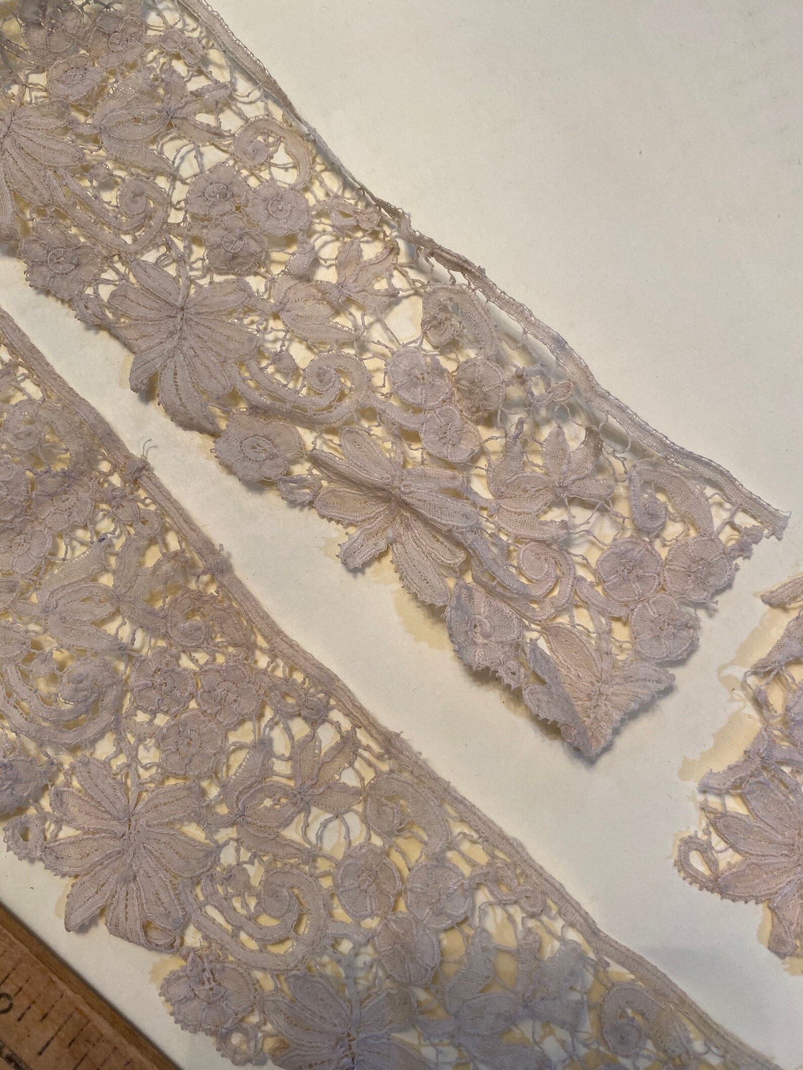 Hand Done Duchesse Lace 3 Pieces - Etsy