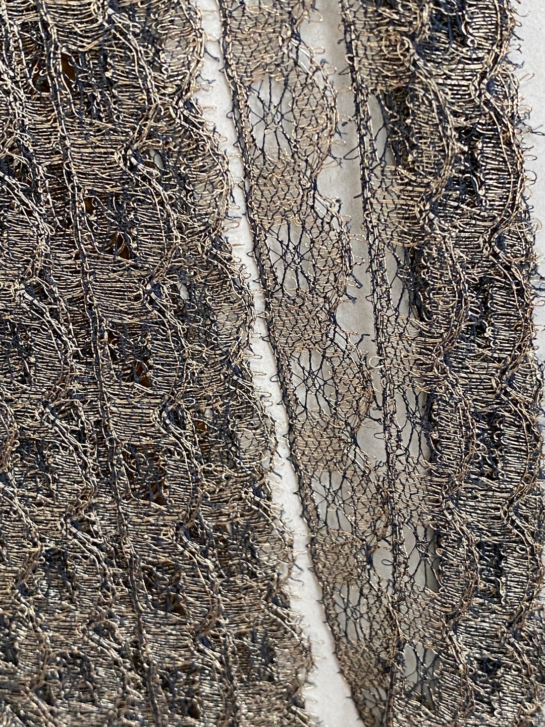 Metallic Silver Lace 1910s Authentic - Etsy