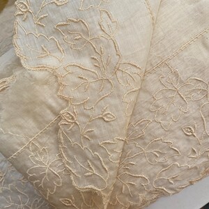 Antique French Embroidered Fine Cotton Lace Lovely Design - Etsy