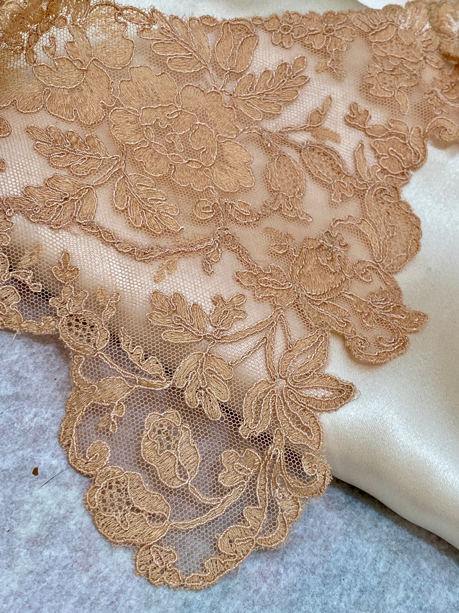 Antique French Embroidered Netting Lace Lovely Design - Etsy