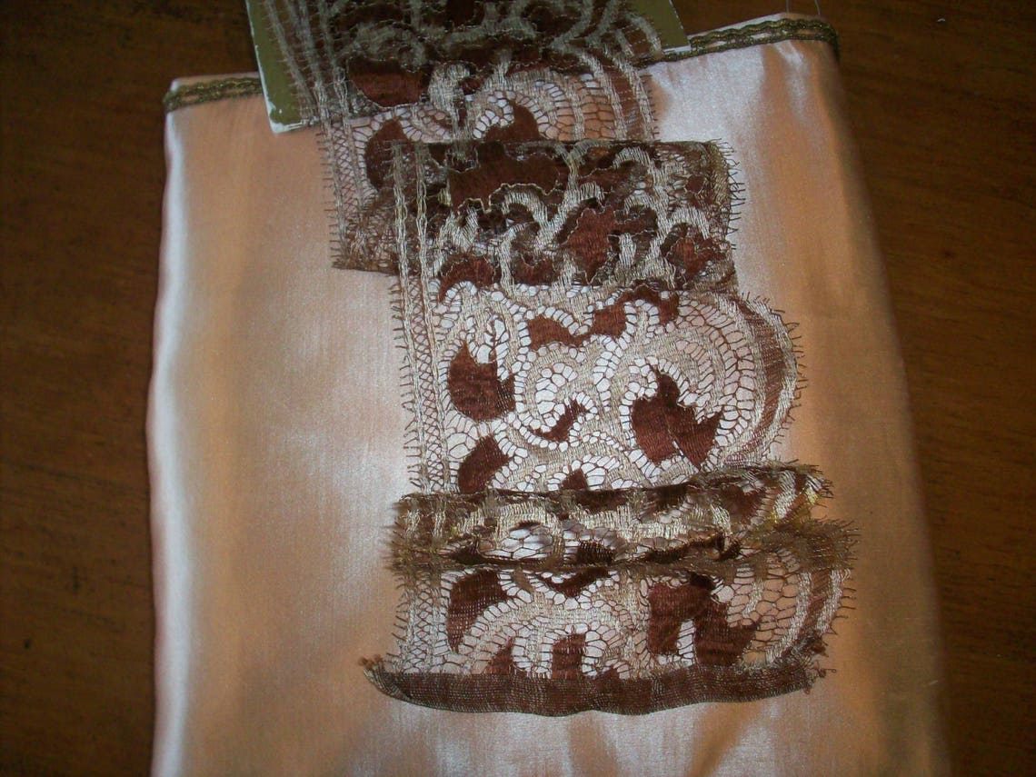 Fine Two Tone Lace Antique Silk Lace and Super Fine 2 Widths - Etsy