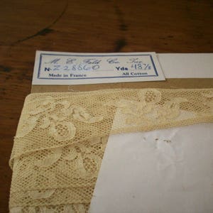 Antique Very Fine Cotton Lace Beautiful Pattern Butter Cream Color - Etsy