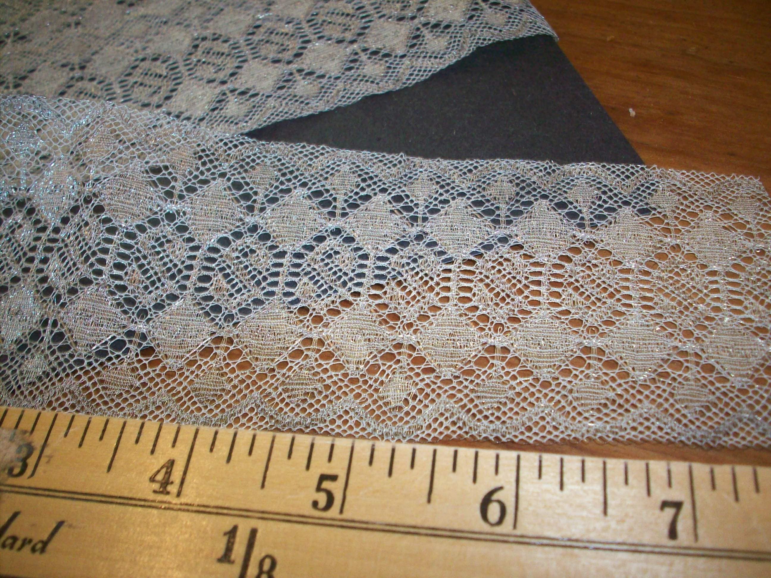 Metallic Silver Lace 1920s Authentic | Etsy