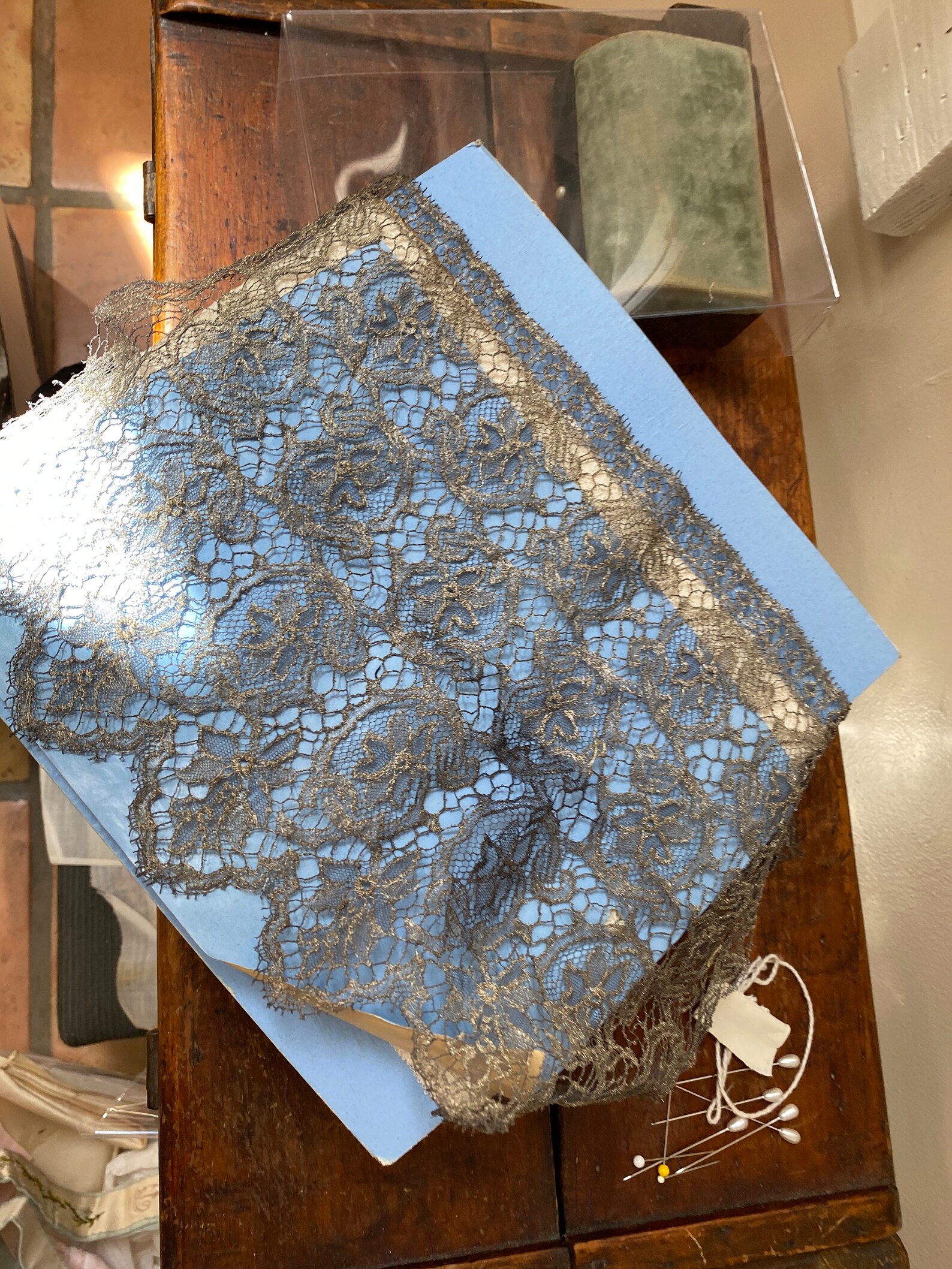 Metallic Silver Lace 1900s Authentic - Etsy