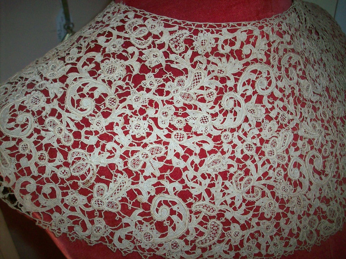 Spectacular Antique Lace Collar 1700s Antique Lace | Etsy